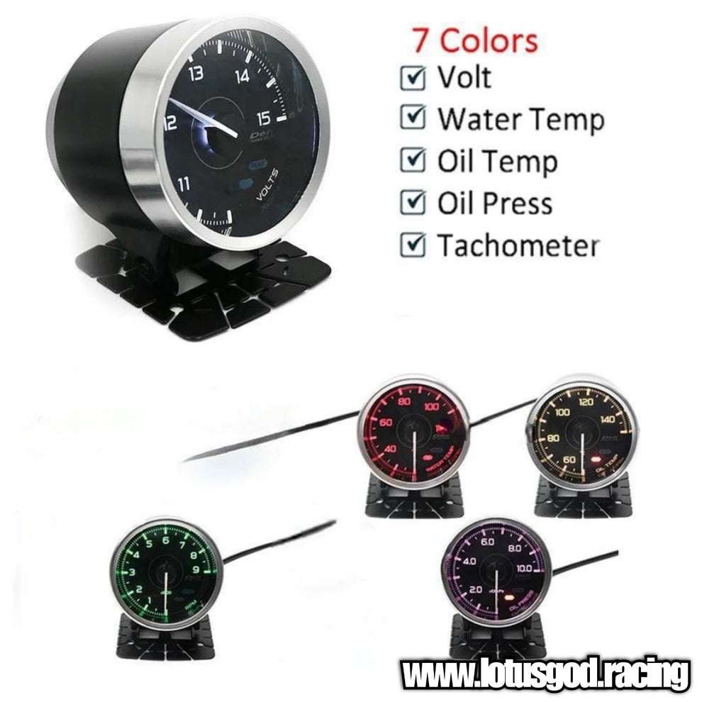 Defi A1 Universal OBD 2 Connector Meter Gauge + 1 Controller & 4 Senso ...