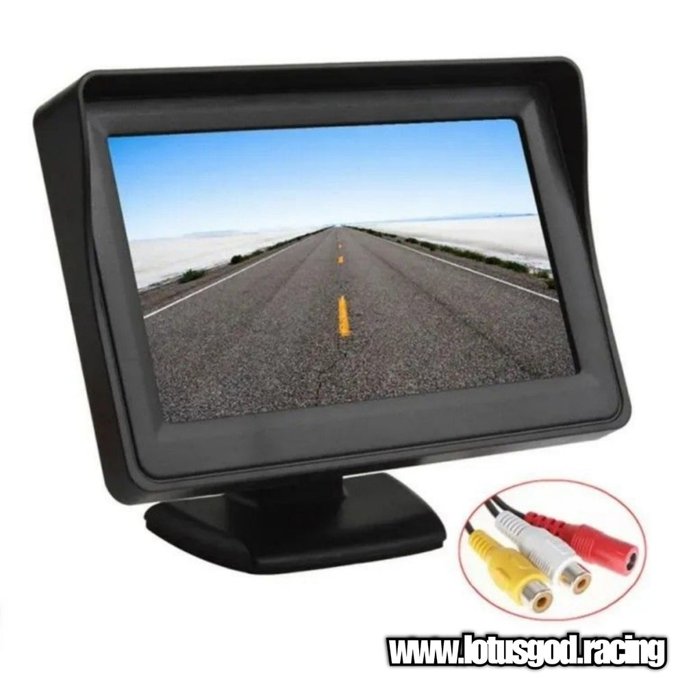 12 Volts 4.3" Reverse Camera Dash Display Ultra Thin Rear View Cam Pri ...